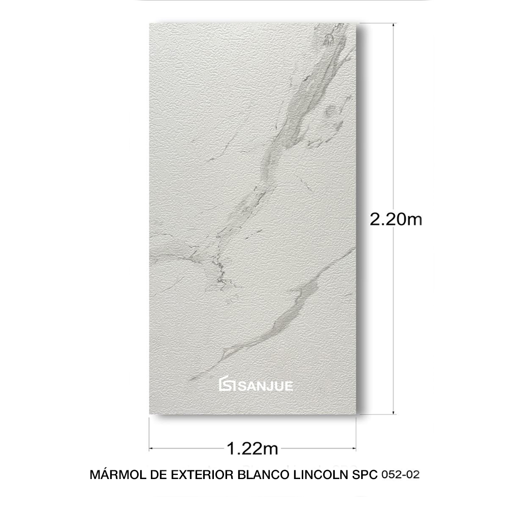 Mármol exterior Blanco Lincoln SPC 052-02 (1.22MX 2.20MX 3MM) – Tu ...